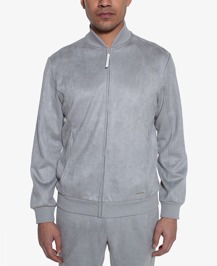 Sean John Men's Faux Suede Flight Jacket - Macy's