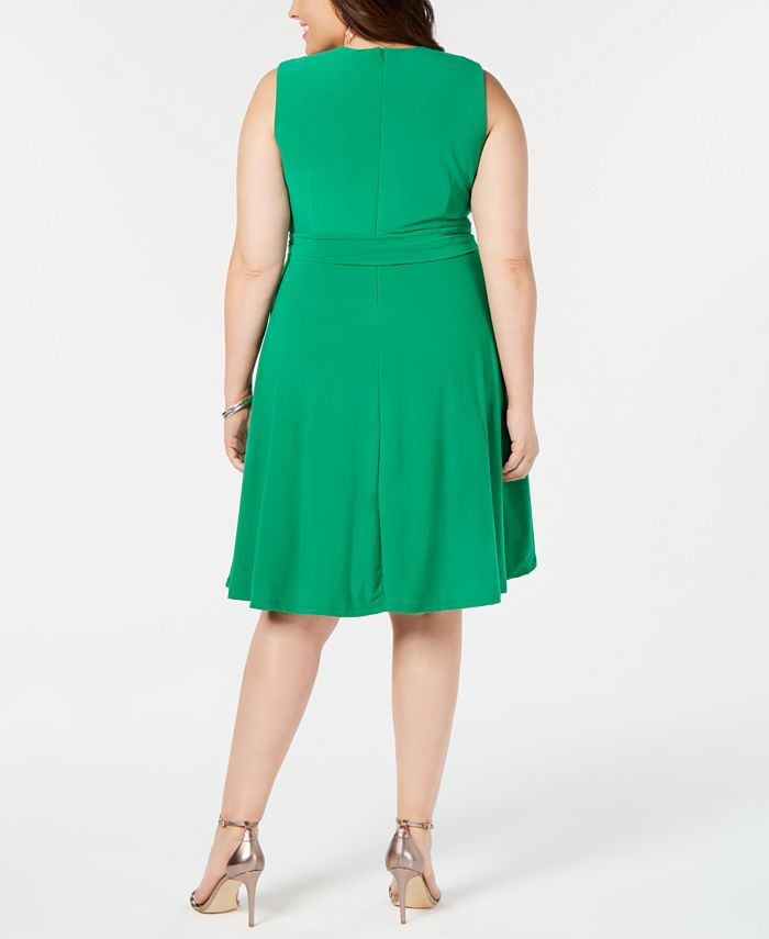 Jessica Howard Plus Size Surplice Wrap Dress Macys