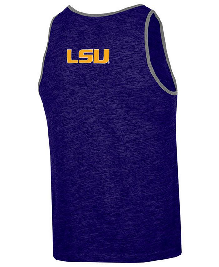 Champion Men's LSU Tigers Colorblocked Tank - Macy's