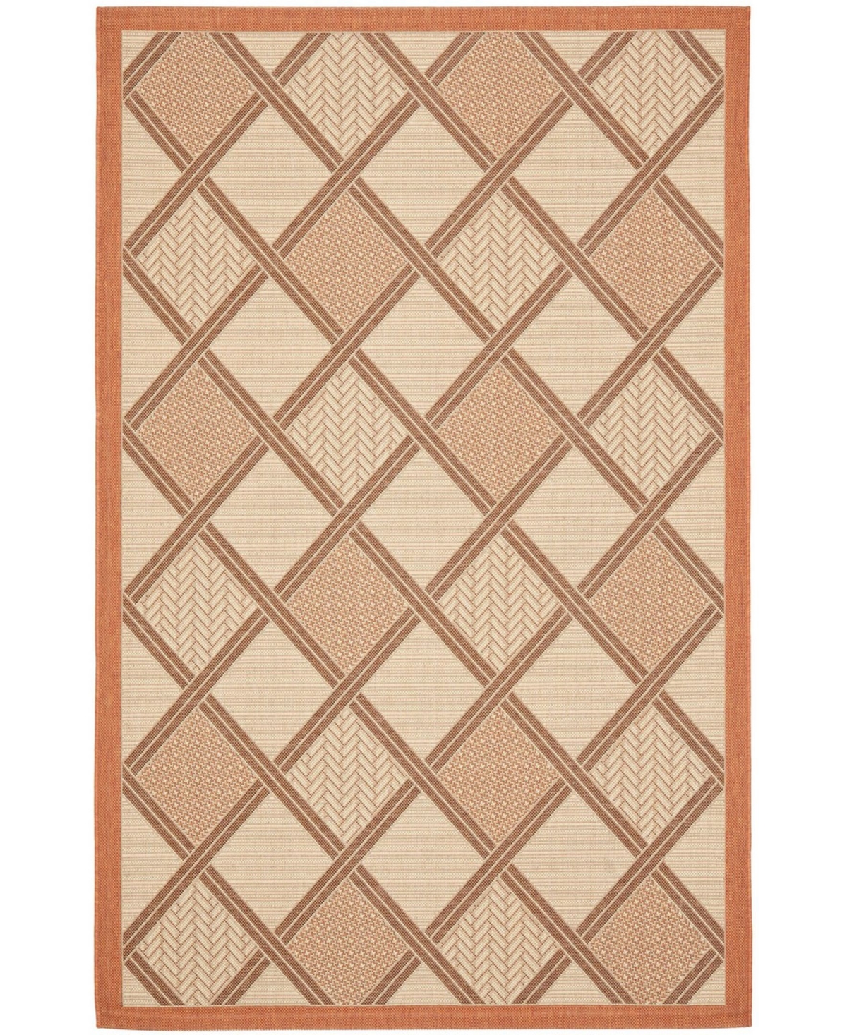 Click here for Safavieh Courtyard CY7570 Cream and Terracotta 53... prices