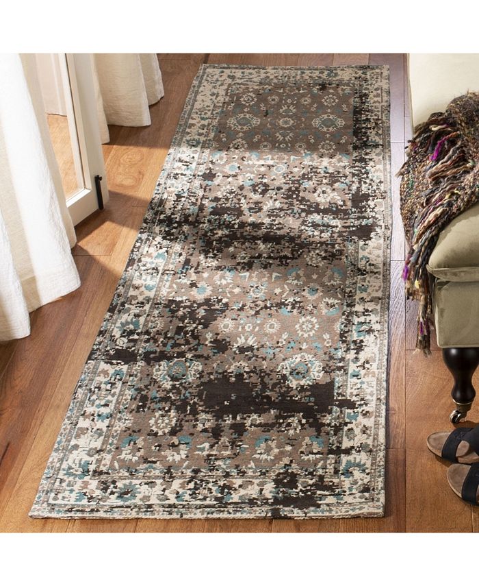 Safavieh Classic Vintage Teal and Beige 2'3" x 8' Runner Area Rug - Macy's
