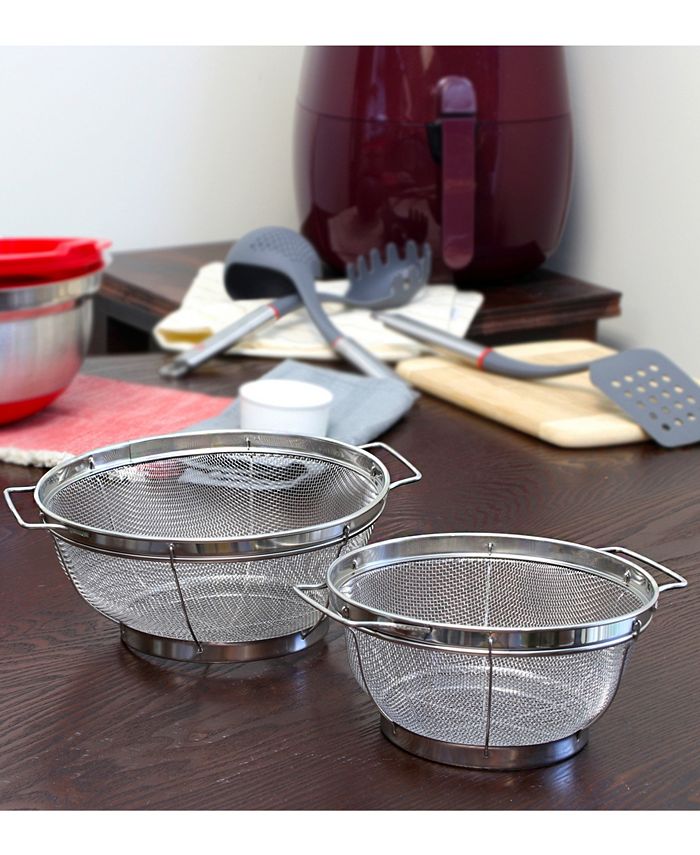 Weight Watchers Deveron 2 Piece Mesh Colander Set with Wire Handles ...