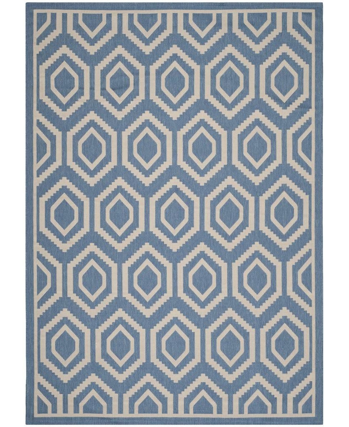 Click here for Safavieh Courtyard MSR1125 Blue and Beige 53 x 77... prices
