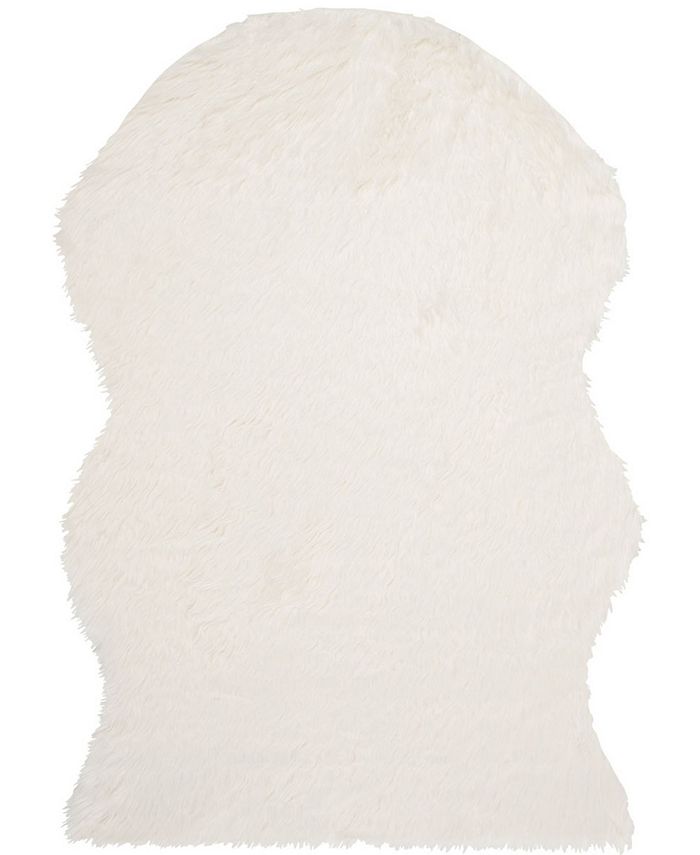 Safavieh Faux Sheep Skin Ivory 5' X 8' Area Rug - Macy's