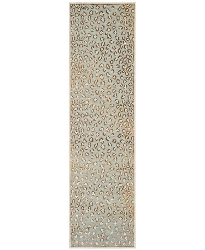 Safavieh Paradise Stone and Aqua 2'2" x 8' Runner Area Rug - Macy's