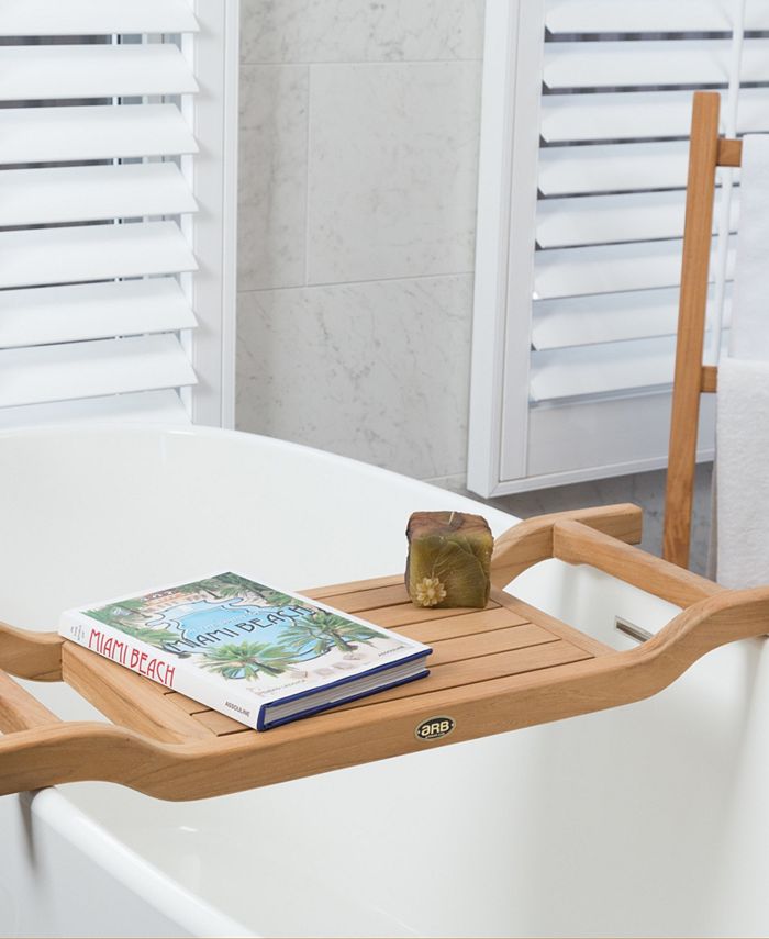 A.R.B Teak & Specialties ARB Teak Coach Bath Tub Seat - Caddy-31.5 ...