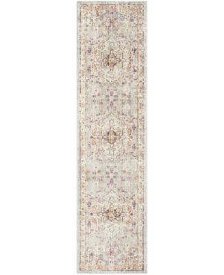 Safavieh Illusion Lilac and Light Grey 2'3" x 8' Runner Area Rug - Macy's
