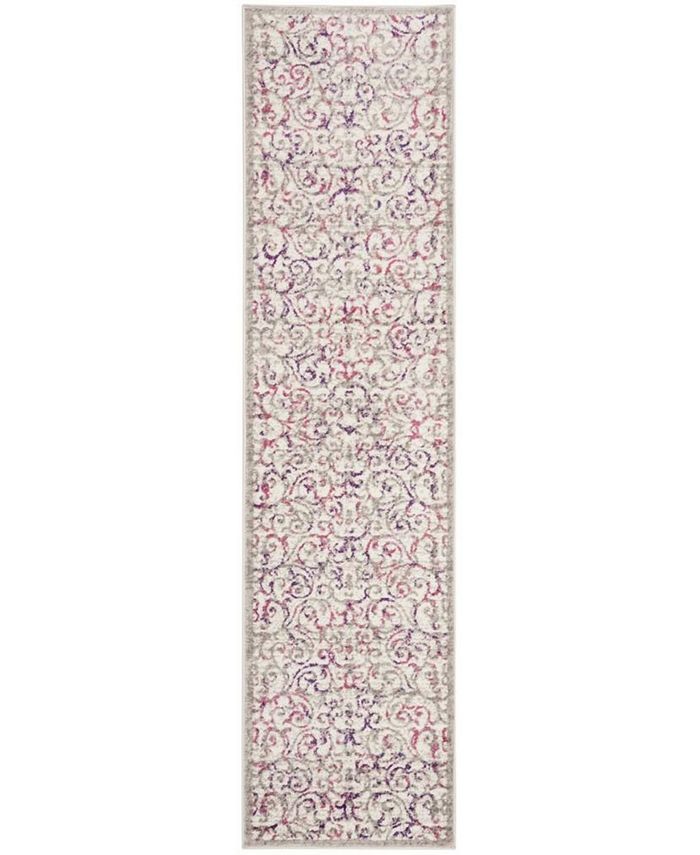 Safavieh Skyler Ivory and Pink 2' x 8' Runner Area Rug - Macy's