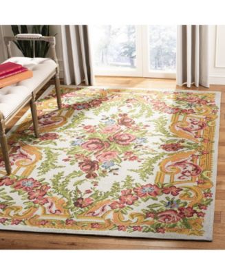 Safavieh Classic Vintage CLV223 Ivory and Rose Area Rug Collection - Macy's