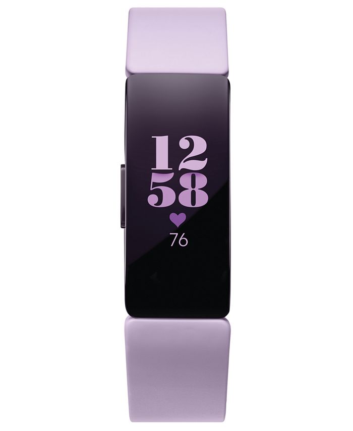 Fitbit Inspire HR Lilac Strap Activity Tracker 16.4mm - Macy's