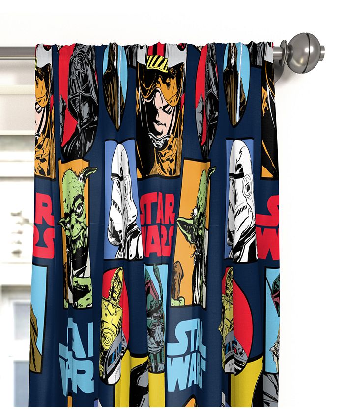 Star Wars Galactic Grid 63" Drapes - Macy's