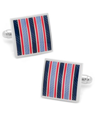 Striped Square Cufflinks - Macy's