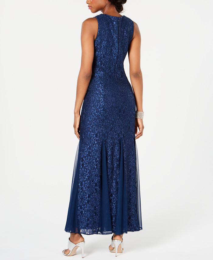 R And M Richards Embellished Lace Gown Macys