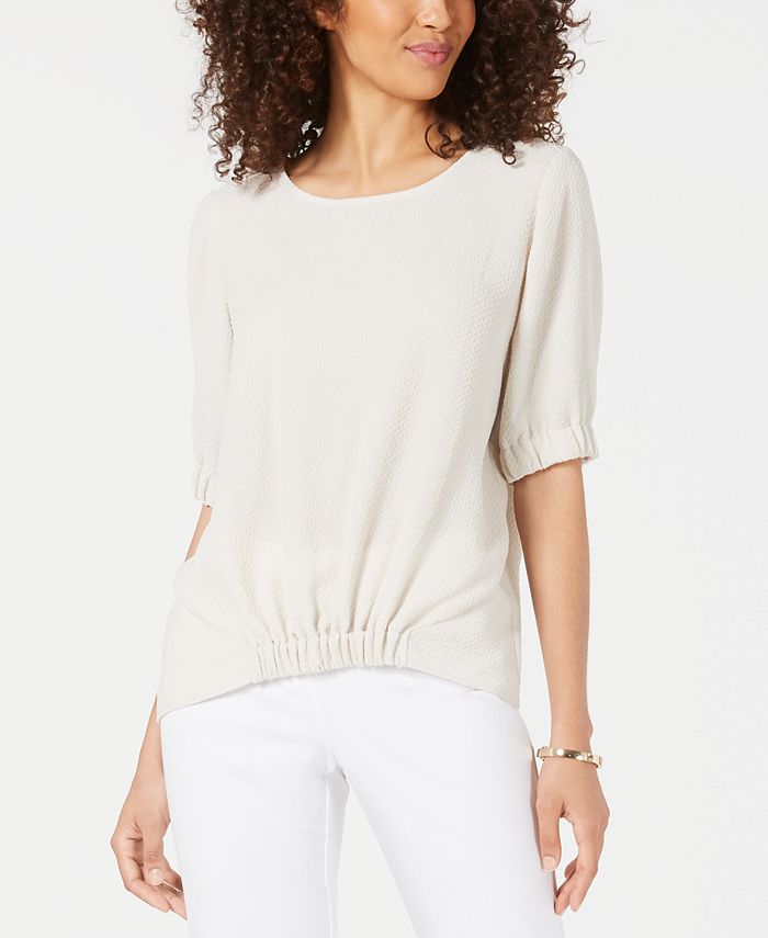 Alfani Scrunch-Front Top, Created for Macy's - Macy's