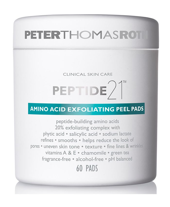 Peter Thomas Roth Peptide 21 Amino Acid Exfoliating Peel Pads, 60-Pk ...