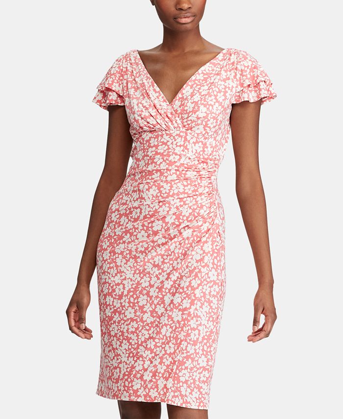 Lauren Ralph Lauren Petite Floral-Print Dress - Macy's