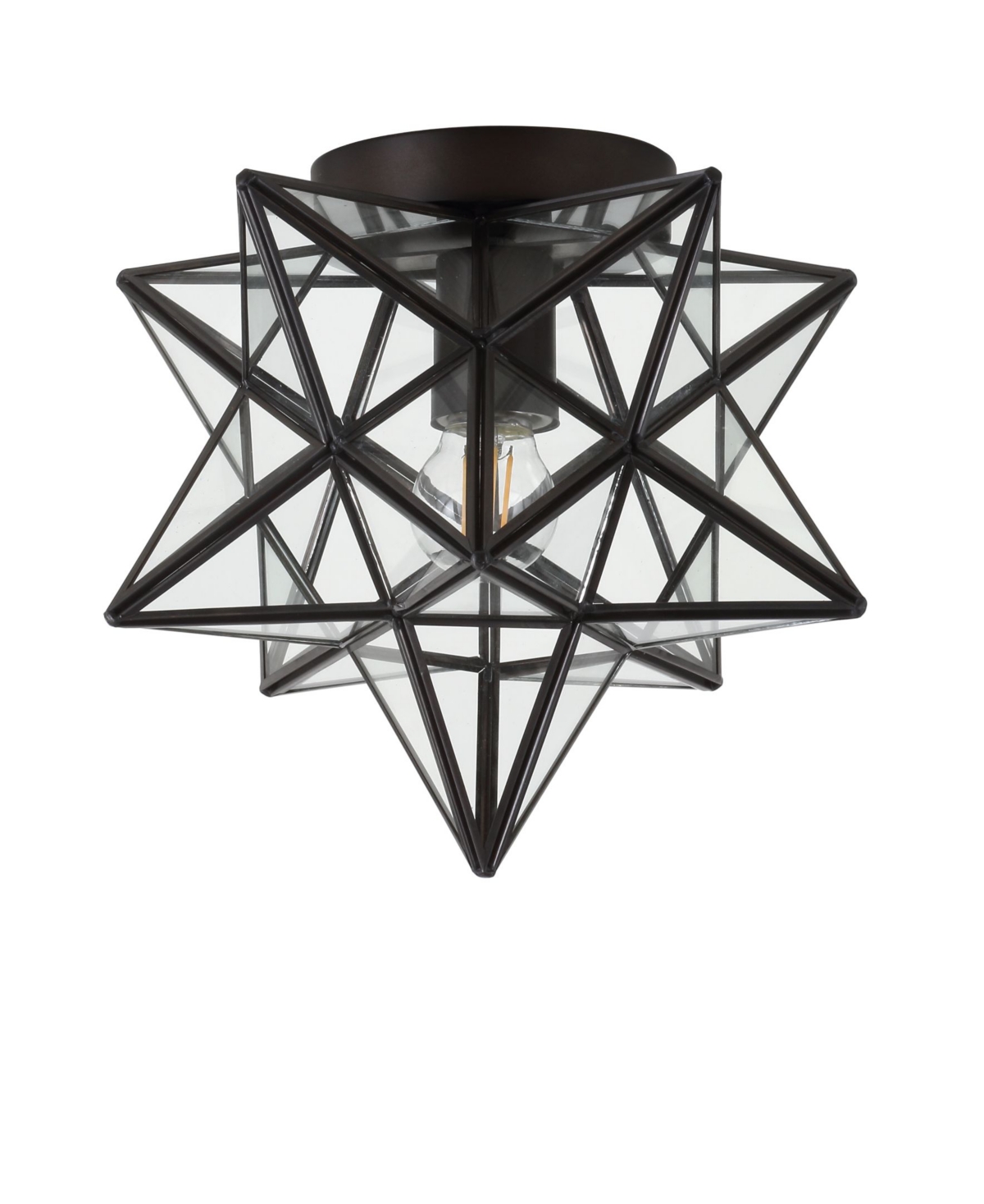Click here for Jonathan Y Stella Moravian Star Metal/Glass Led Fl... prices