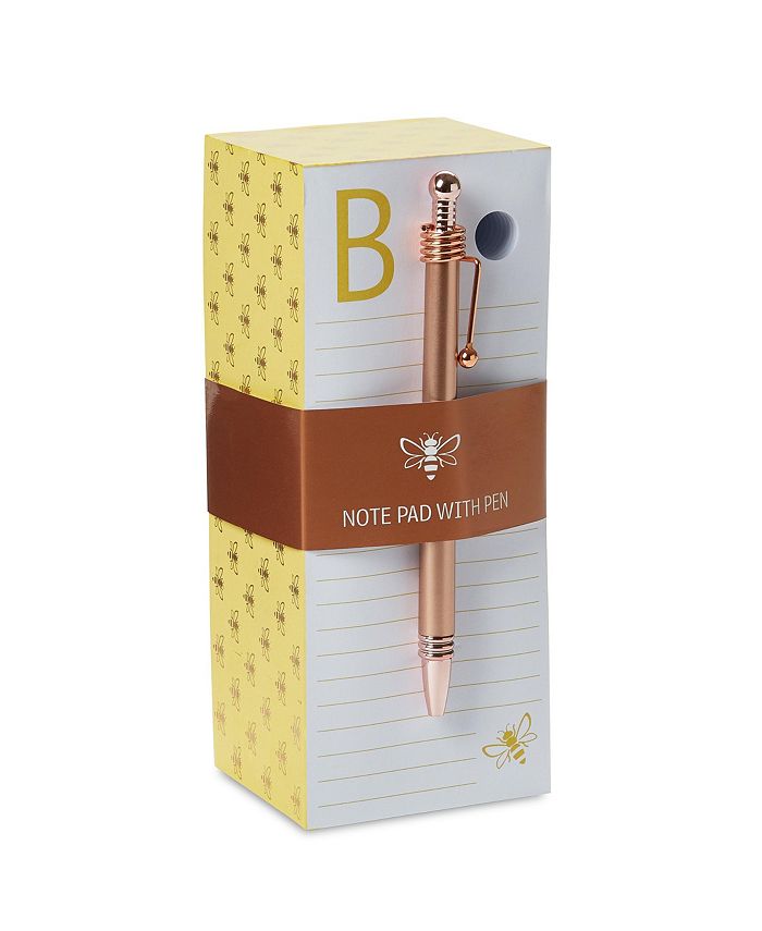 Tri-Coastal Design "B" Note Pad with Pen Set - Macy's