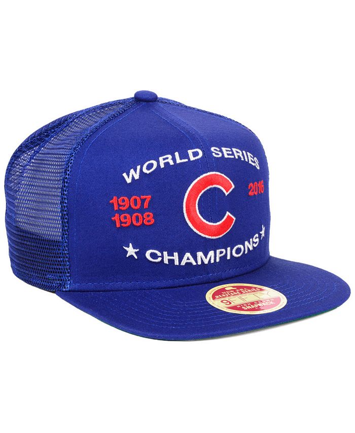 New Era Chicago Cubs Team Front Trucker 9FIFTY Snapback Cap - Macy's