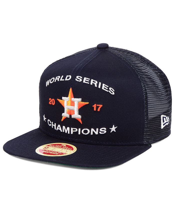 New Era Houston Astros Team Front Trucker 9FIFTY Snapback Cap - Macy's