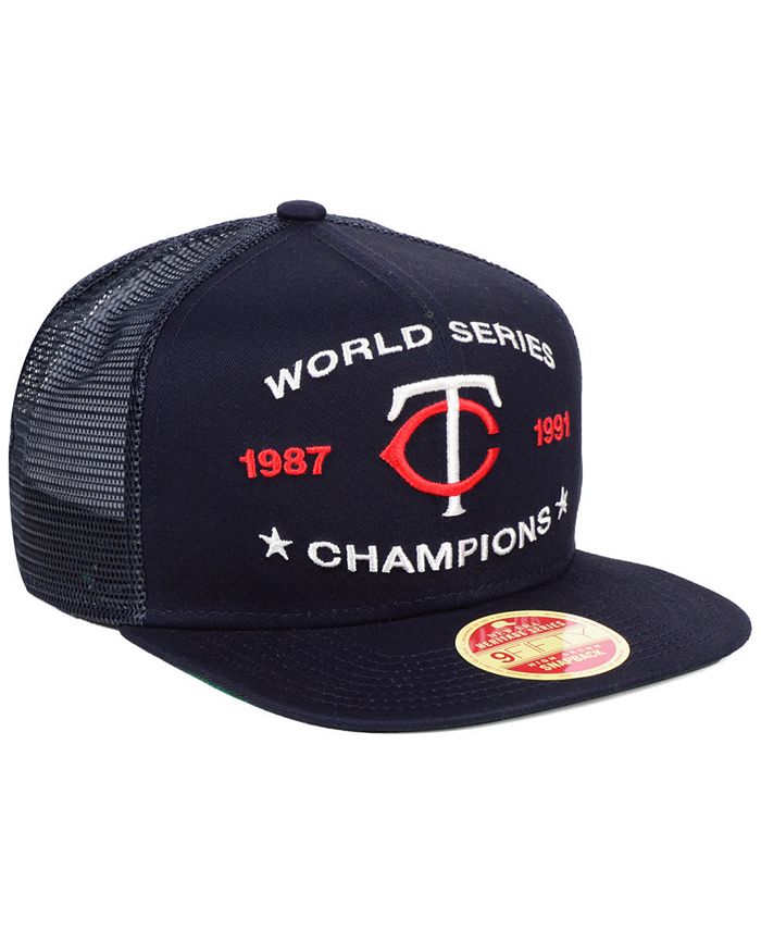 New Era Minnesota Twins Team Front Trucker 9FIFTY Snapback Cap - Macy's