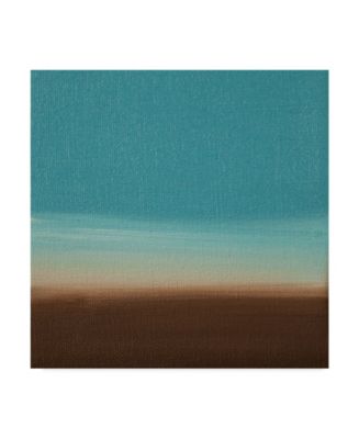 Hilary Winfield 'Sunsets Blue Brown' Canvas Art - 24" x 24" x 2" - Macy's