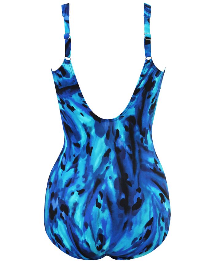 Miraclesuit DD Cup Ocean Ocelot Oceanus Allover Slimming One-Piece - Macy's