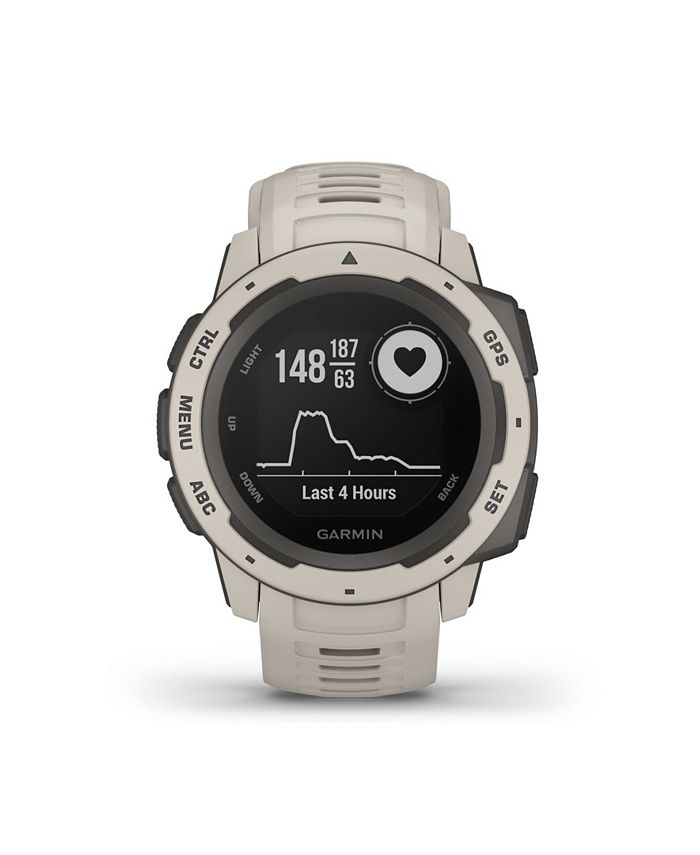 Garmin Unisex Instinct Tundra Silicone Strap Smart Watch 23mm - Macy's
