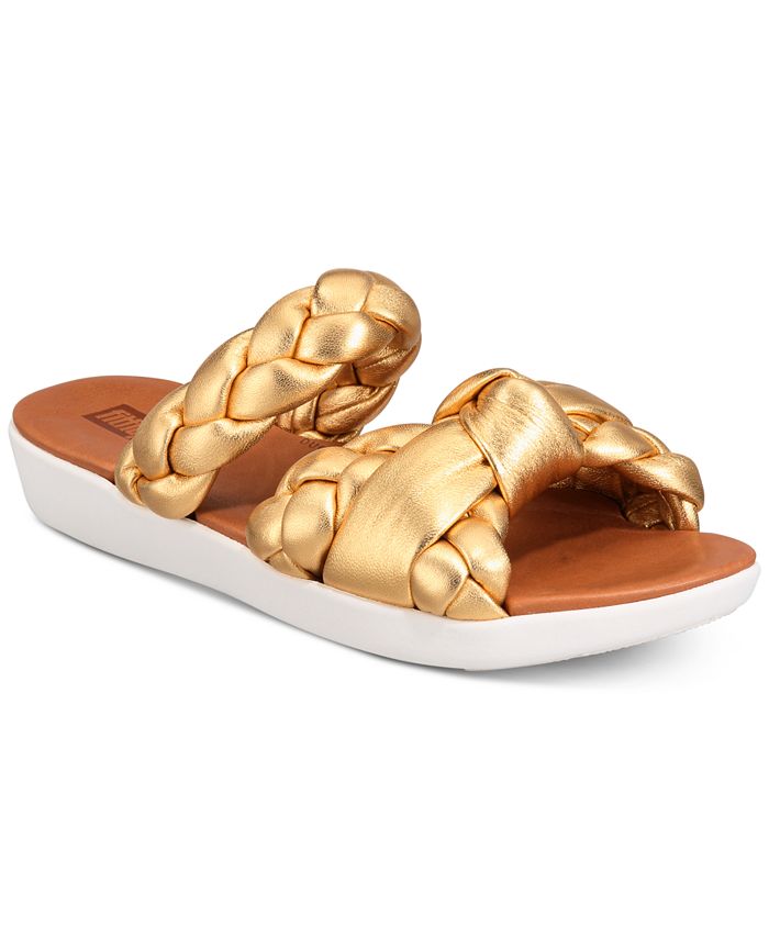 FitFlop Braid Slide Sandals - Macy's