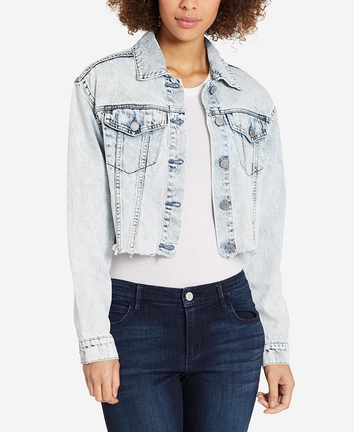 Skinnygirl Skinny Girl Cropped Denim Jacket - Macy's
