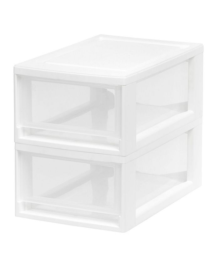 IRIS USA Iris Small 2 Pack Stacking Drawer - Macy's
