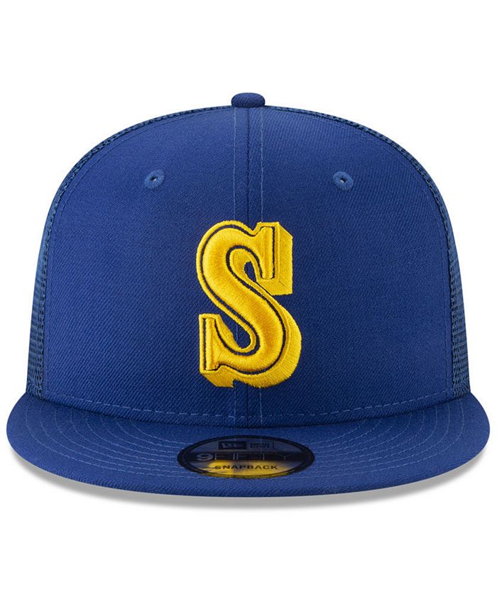 New Era Seattle Mariners Coop All Day Mesh Back 9FIFTY Snapback Cap ...