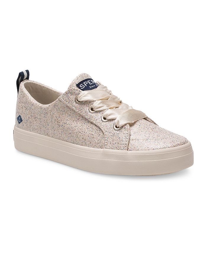 Sperry Little & Big Girls Crest Vibe Sparkle Sneaker - Macy's