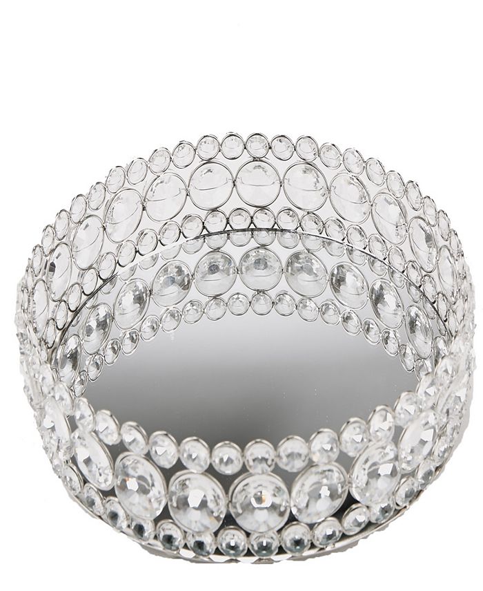 Mind Reader Large Round Crystal Mirror Tray - Macy's