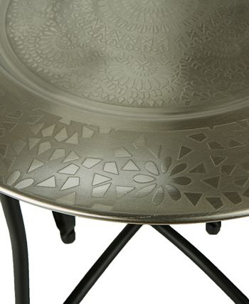 Mind Reader Modern Silver Tray Table - Macy's