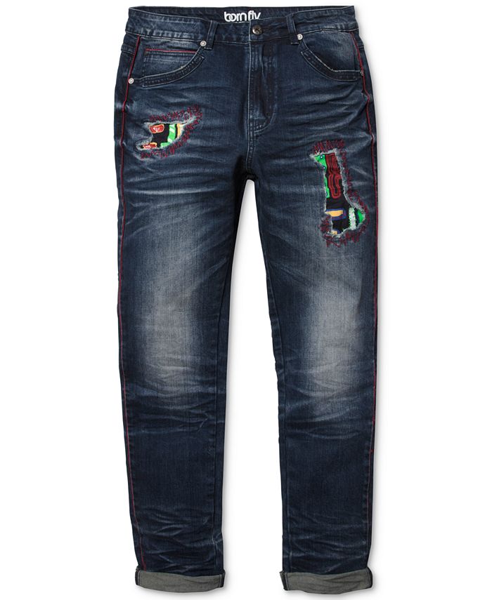 Born Fly Men's Slim-Straight Fit Jeans - Macy's