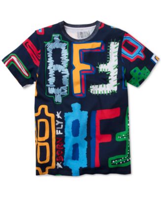 Born Fly Men's Logo Graphic T-Shirt - Macy's