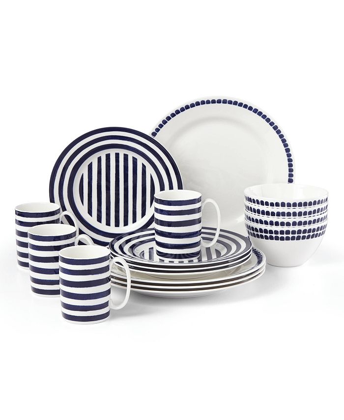 kate spade new york Charlotte Street North 16-PC Dinnerware Set ...