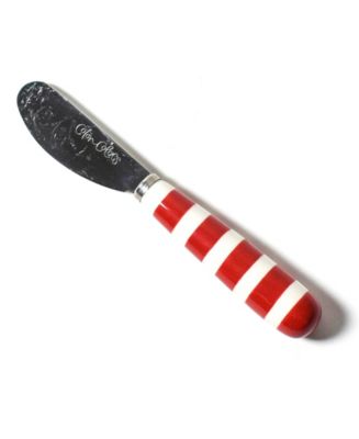 Coton Colors Red Bengal Stripe Appetizer Spreader - Macy's