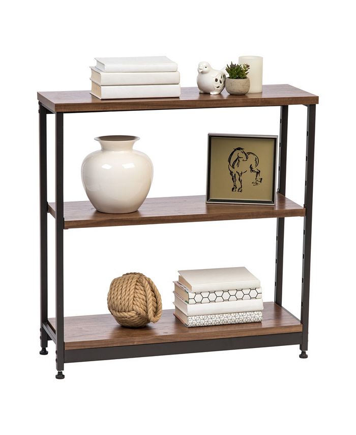 IRIS USA Wide Wood and Metal Shelf - Macy's