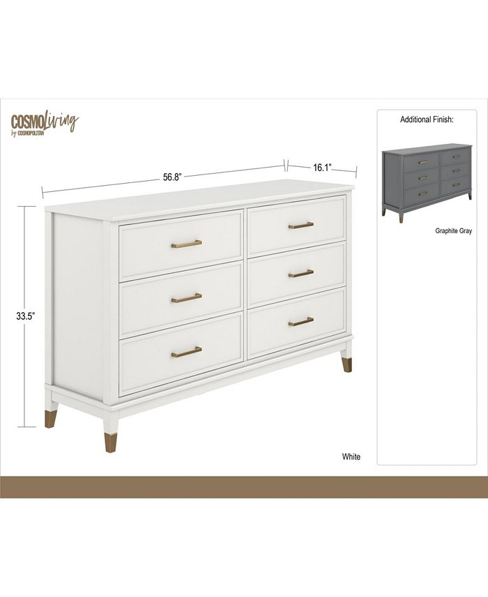 CosmoLiving Westerleigh 6 Drawer Dresser - Macy's