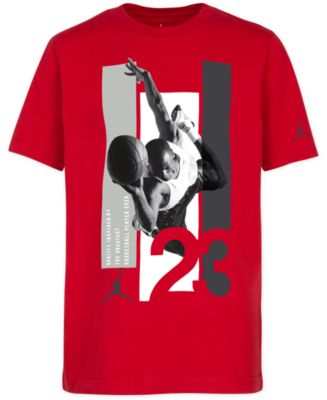 Jordan Big Boys 23-Print Cotton T-Shirt - Macy's