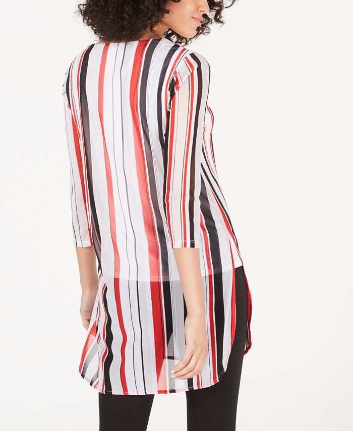 Alfani Striped Super Tunic, Created for Macy's - Macy's