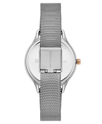 BCBGeneration Ladies Silver Mesh Bracelet Watch with Affirmation Dial ...
