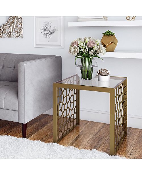 CosmoLiving by Cosmopolitan Juliette Side Table & Reviews - Furniture ...