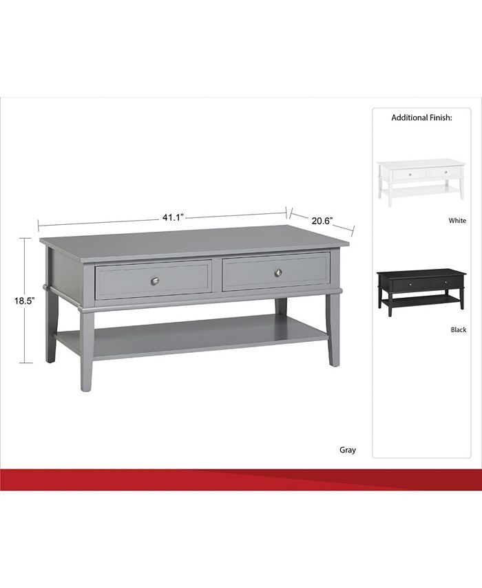 Ameriwood Home Cottage Hill Coffee Table - Macy's