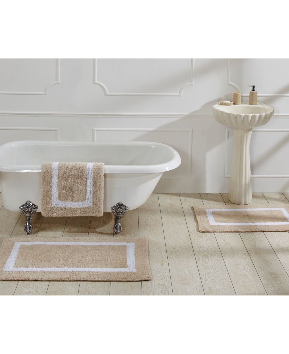 Click here for Better Trends Lux Contrast Frame Bath Rug  21 x 34... prices