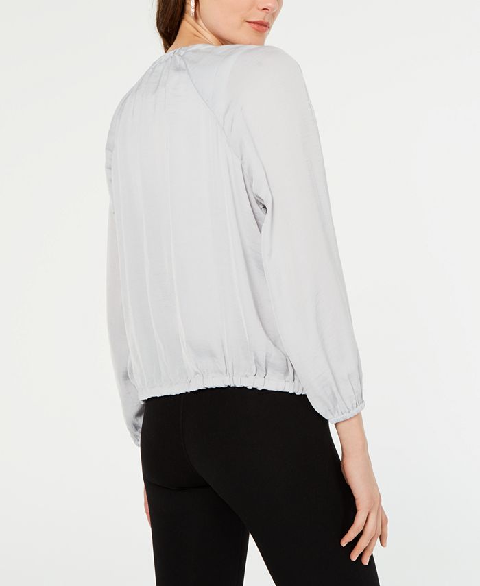 Alfani Bungee-Hem Washed-Satin Jacket, Created for Macy's & Reviews ...