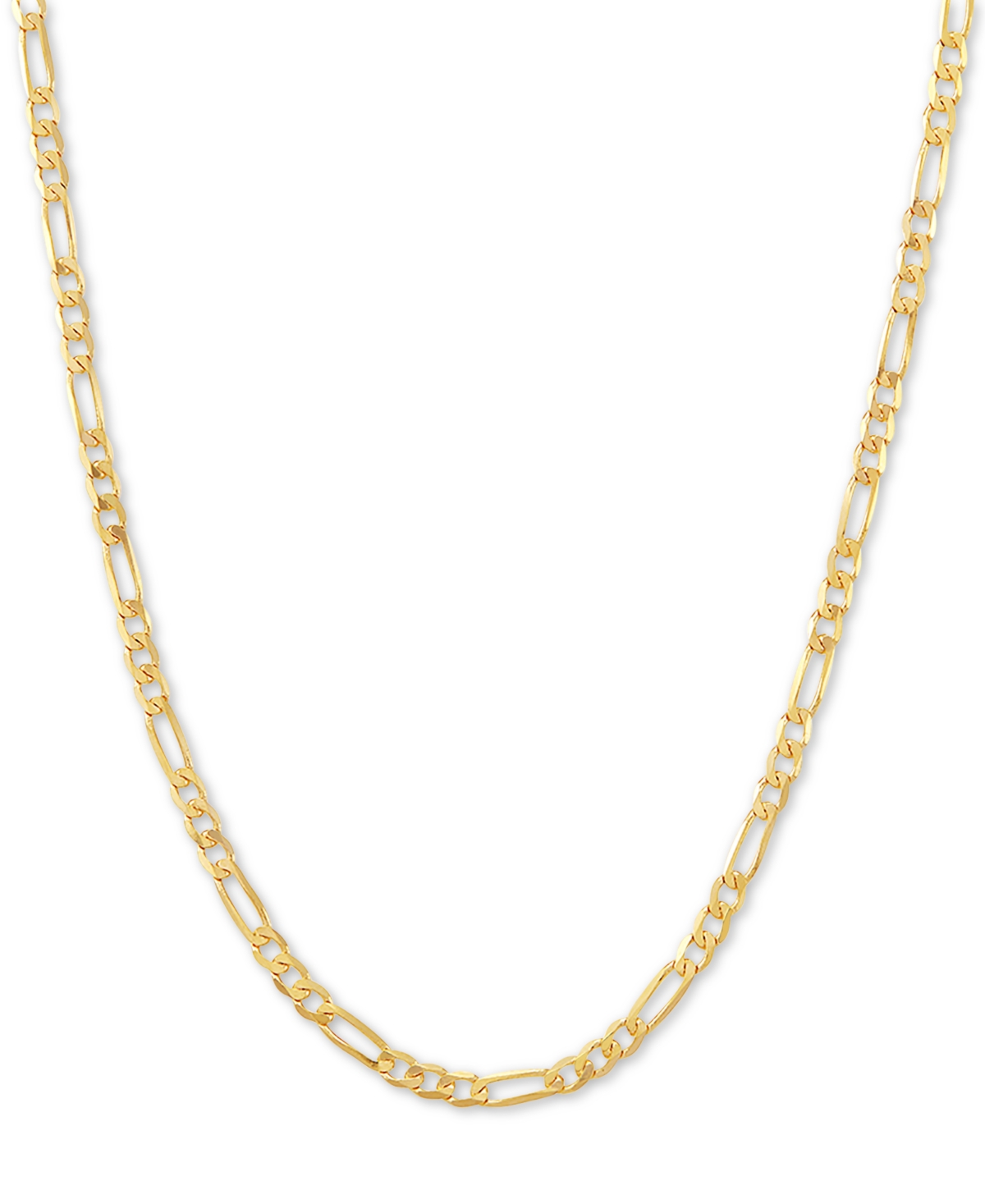 Click here for Italian Gold Figaro Link 18 Chain Necklace in 14k... prices