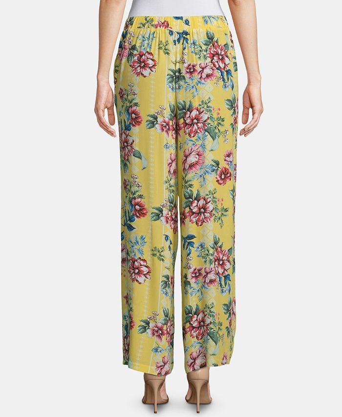 ECI Floral-Print Pull-On Pants - Macy's